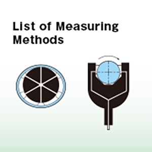 List of Measuring Methods - Mirai Teknik